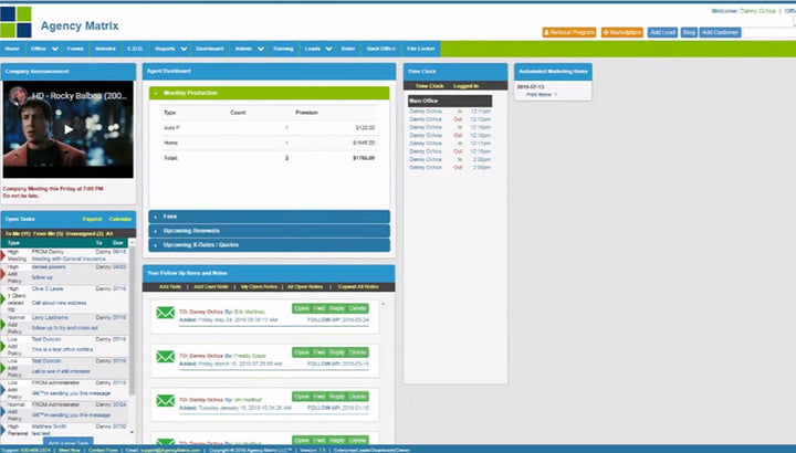 Agency Matrix – Agency Height